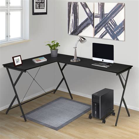 Latitude Run® L Shape Computer Desk With Computer Holder Desk Wayfair