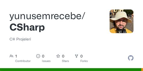 GitHub Yunusemrecebe CSharp C Projeleri