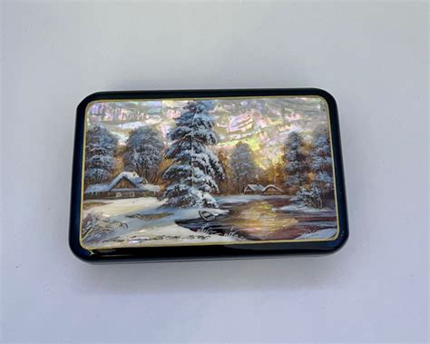 Классическая шкатулка Универсальная Русская Лаковая Миниатюра 1 шт купить по выгодным ценам в