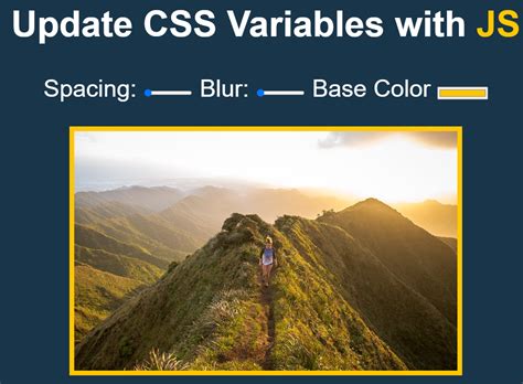 JS實作練習 Javascript 30 03 Playing with CSS Variables and JS Chieh Liu