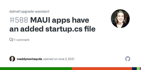 maui apps have an added startup cs file · issue 588 · dotnet upgrade