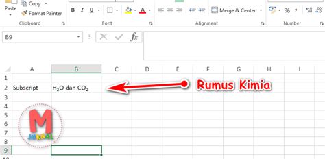 Belajar Excel Subscript Superscript Dan Strikethrough M Jurnal