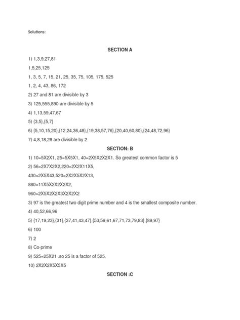 Factors And Multiple Class 5 Maths Worksheet Netexplanations Com