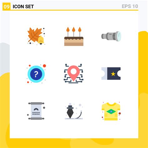 9 Flat Color Concept For Websites Mobile And Apps Processor Support Cam Help Media Editable