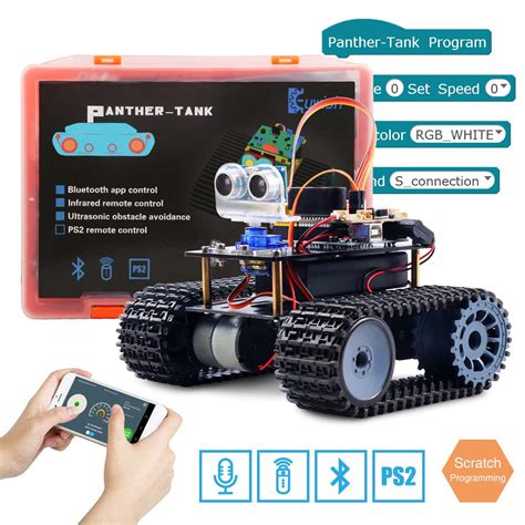 Keywish Panther Tank Robot For Arduino Uno Project Smart Car Desertcart Angola