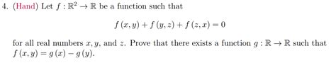 solved 4 hand let f r2→r be a function such that
