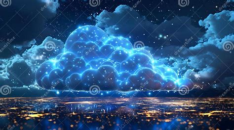 Exploring Cloud Tech A Symphony Of Data In The Digital Sky Concept Cloud Computing Data Stock