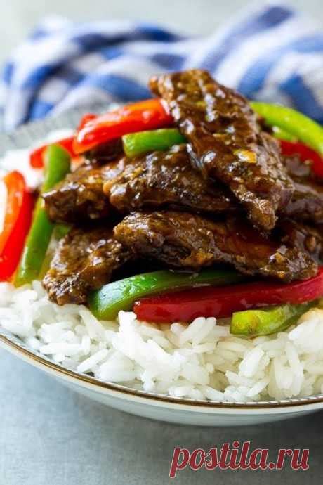 Стир фрай из говядины с болгарским перцем еда 2 е блюда Постила