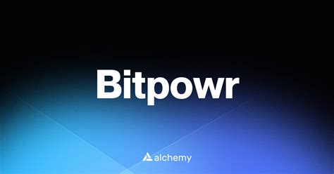 Bitpowr Web3 Wallets Alchemy