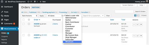 Filter Woocommerce Orders By User Role Jeroen Sormani