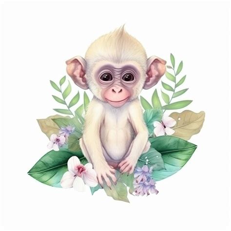 Fotos Bebe Macaco Aquarela 51000 Fotos De Arquivo Grátis De Alta Qualidade