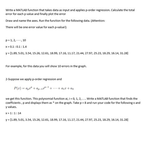 Solved I Need A Matlab Code Of Solutions Which Is Written On Chegg
