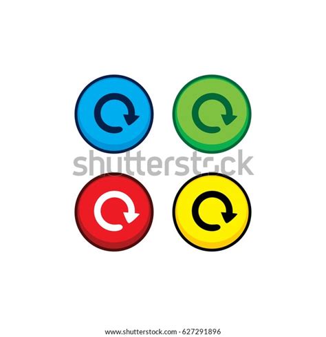 Game Asset Reset Button Stock Vector Royalty Free 627291896 Shutterstock