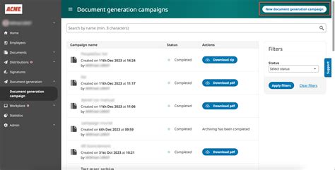 Document Generation Campaign Using Csv — Ukg Hr Service Delivery 200