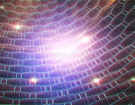 Glowing Hexagonal Net Background Stock Illustration Illustration Of Color Concept 97912672