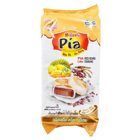 Tan Hue Vien Banh Pia Rote Bohnen Mit Durian 5x400g Jet