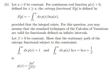 Solved B Let A0 Be Constant For Continuous Real Function