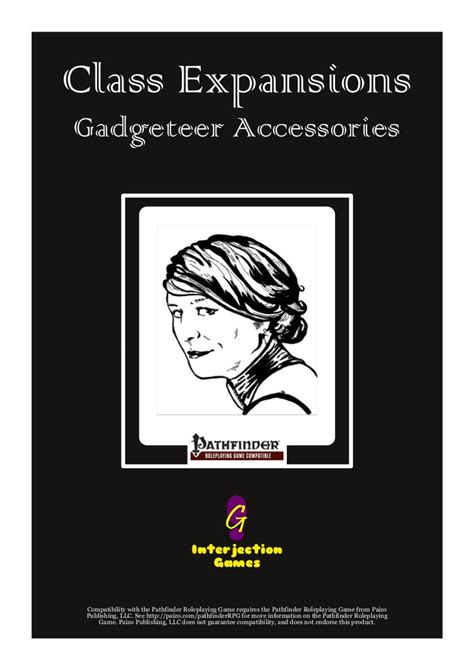 Class Expansions Gadgeteer Accessories Pathfinder Weapon Mods Open