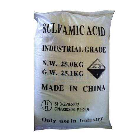 Industrial Chemical 5329 14 6 Sulphamic Acid Crystal Sulfamic Acid Sulfamic Acid And Sulphamic
