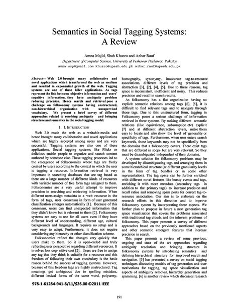 pdf semantics in social tagging systems a review