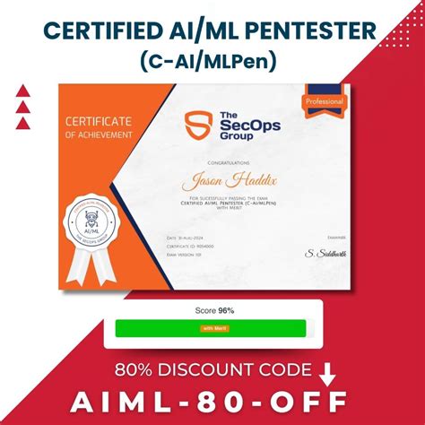 I Enjoyed The Secops Group Aiml Pentesting Exam Jason Haddix Posted