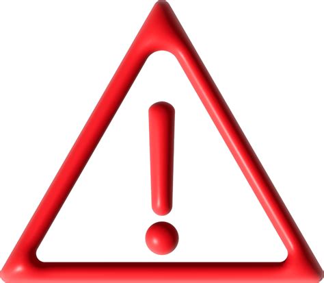 illustration 3d symbols with caution symbols 22796182 png