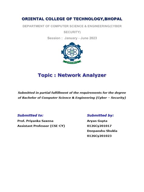 Problem Statement Of Network Analyzer 2 Pdf
