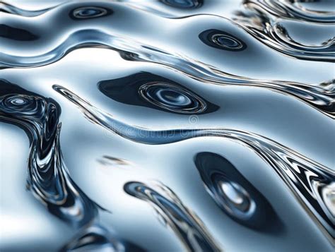 Liquid Metal Texture Waves Of Mercury An Ocean Of Molten Silver Swirling Silver Fluid