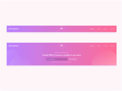 Menu Designs Created By Ui Desgn Daily