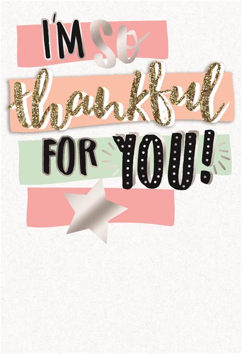 Thankful For You Printable