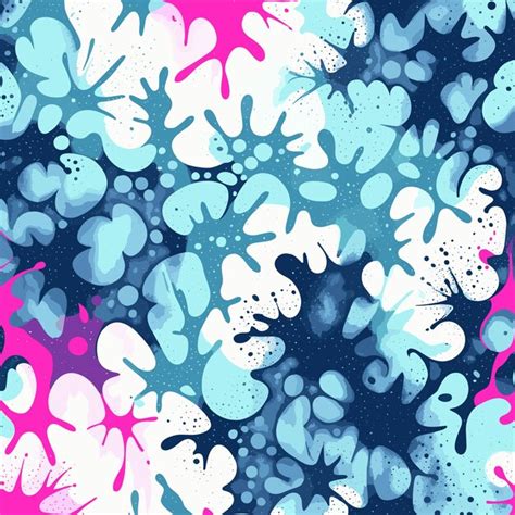Premium Photo Seamless Pattern With Watercolor Splashes Vector Illustration