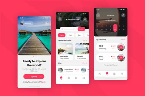 Travv Travel Agency Mobile App Ui Kit Ux And Ui Kits Ft Uiux And Business Envato