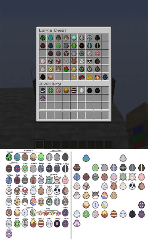 Unique Spawn Eggs 1 14 Minecraft Texture Pack