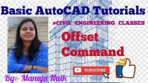 How To Use Offset Command In Autocad Youtube