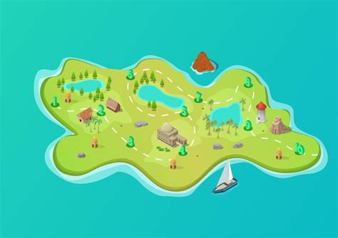 Premium Vector Isometric Map For A Mobile Game