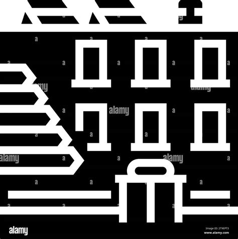 Office Energy Efficient Glyph Icon Vector Illustration Stock Vector