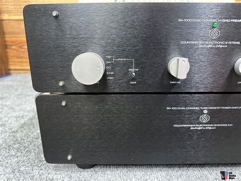 Counterpoint SA-1000 & SA-100 Hybrid Tube Stereo Amplifier & Preamplifier