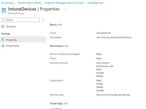 Rbac Roles To View Devices In Intune Microsoft Qanda