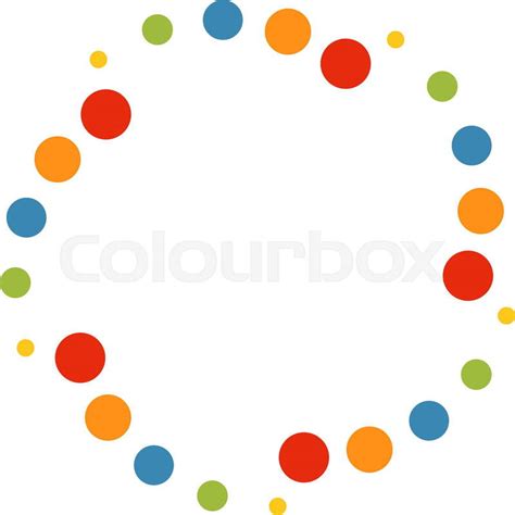 Dot Gradient Round Spiral Frame Halftone Effect Vortex Circ Colourbox