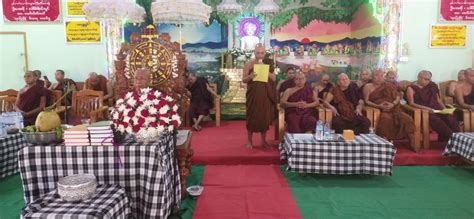 ပုဗ္ဗသီရိမြို့နယ်၊ တပင်ရွှေထီးရပ်ကွက်၊ ဝေနေယျသုခဓမ္မာရုံ၌ ဒုတိယအကြိမ်မြောက် အသံမစဲမဟာပဌာန်းမြတ်ရ