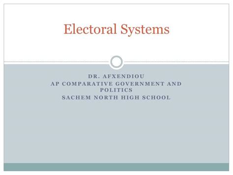 Ppt Electoral Systems Powerpoint Presentation Free Download Id2004984