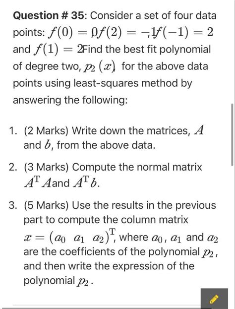 solved question 35 consider a set of four data