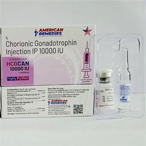 Hcgcan Gonadotropin Injection Iu At ₹ 975 Piece Human Chorionic Gonadotropin Injections In