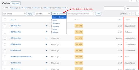How To Add Order Origin Filter Field In WooCommerce Admin Orders Page Tyche Softwares