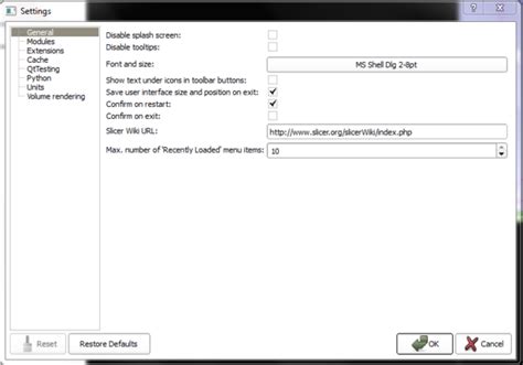 documentation 4 10 slicerapplication applicationsettings slicer wiki