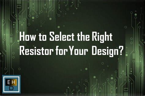 Resistor Embedded Hardware Design