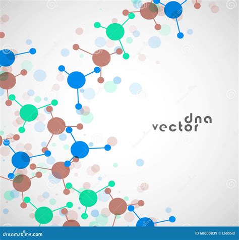 Molecule Background Colorful Illustration Stock Vector Illustration