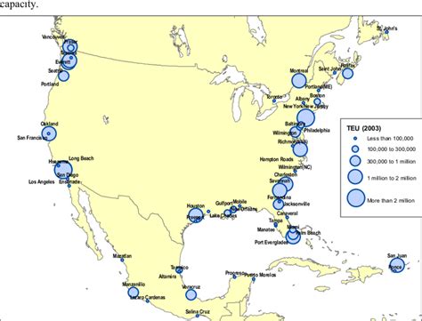 2 Traffic At Major North American Container Ports 2003 Download