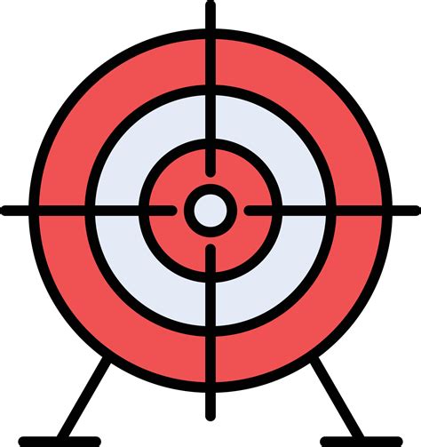 Target Line Filled 9427004 Vector Art At Vecteezy