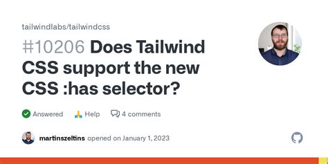Does Tailwind CSS Support The New CSS Has Selector Tailwindlabs Tailwindcss Discussion